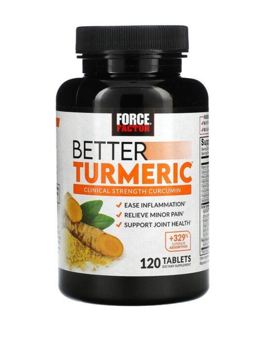 FORCE FACTOR ~ BETTER TURMERIC 120nos | Lazada