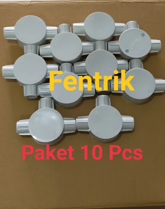Paket 10 Pcs PUTIH Grosir T dus T Dos T Doos Sambungan Kabel Cabang 3 ...