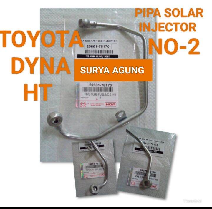 PIPA SOLAR INJECTION NO -2 / PIPA INLET OIL INJECTOR MOBIL TOYOTA DYNA ...