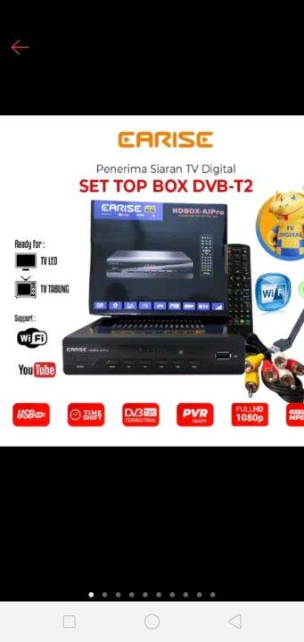 EARISE STB DVB-T-2 NEW | Lazada Indonesia