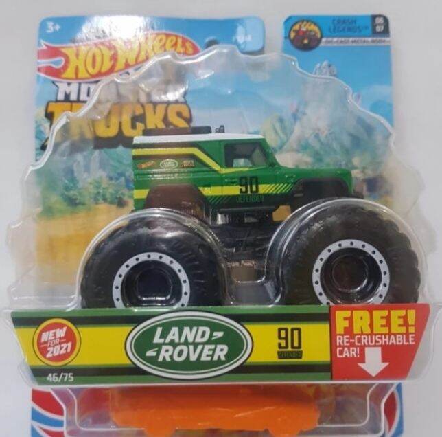 Hot Wheels Monster Truck Land Rover Devender 2021 | Lazada Indonesia