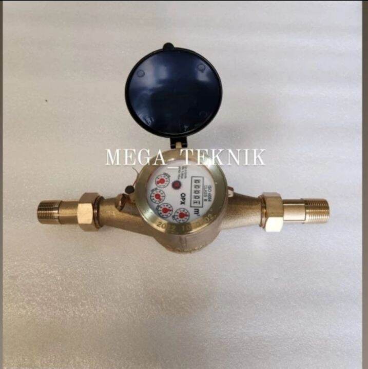 Meteran air water meter 1/2 inchi drat full kuningan - opx | Lazada ...