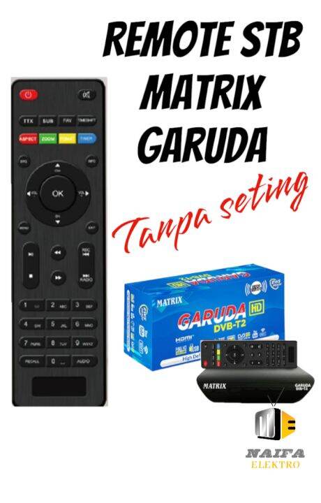 Remote stb matrix Garuda hd/Remote setbox Matrix Garuda | Lazada Indonesia