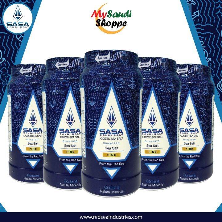 6 bottle SASA Garam Laut Merah Red Sea Salt (Beriodin/Iodized) x 700g ...