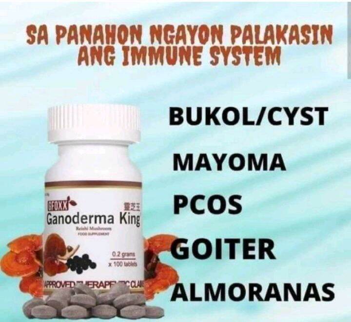 1 BOTTLE GFOXX GANODERMA KING TABLET AUTHENTIC SOLD BY GODs LOVE SHOP ...