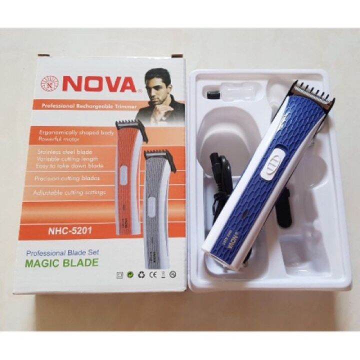 Nova NHC 5201 Wireless Rechargeable Hair Trimmer Cutter Shaver. | Lazada