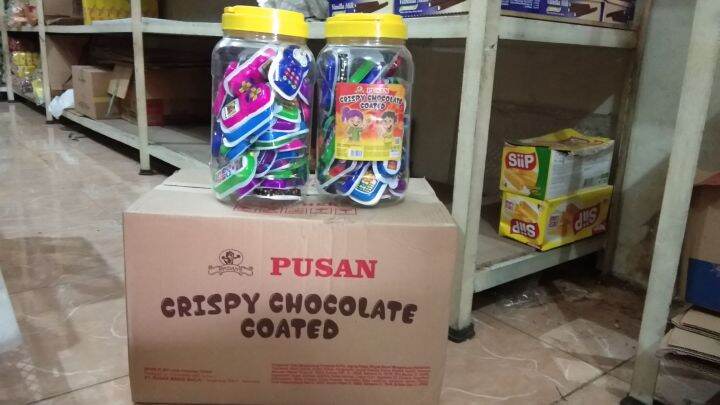 PUSAN CRISPY CHOCOLATE COATED / PUSAN COKLAT HP /PUSAN CHOCO HP ...