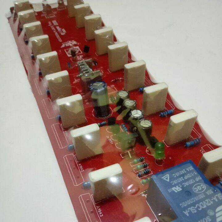 kit PCB line transistor final buat 10 set dilengkapi speaker protektor ...