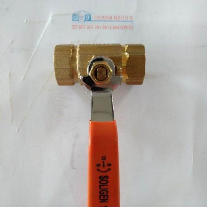 Ball Valve Soligen 1/2" Kuningan/Stop Kran Kuningan 1/2" | Lazada Indonesia