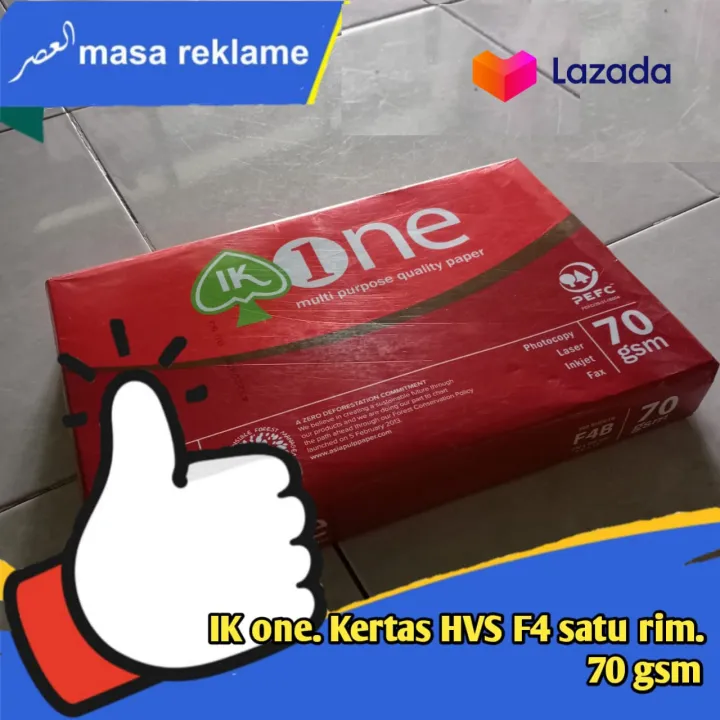 IK one Kertas F4 HVS putih 70 gram | Lazada Indonesia