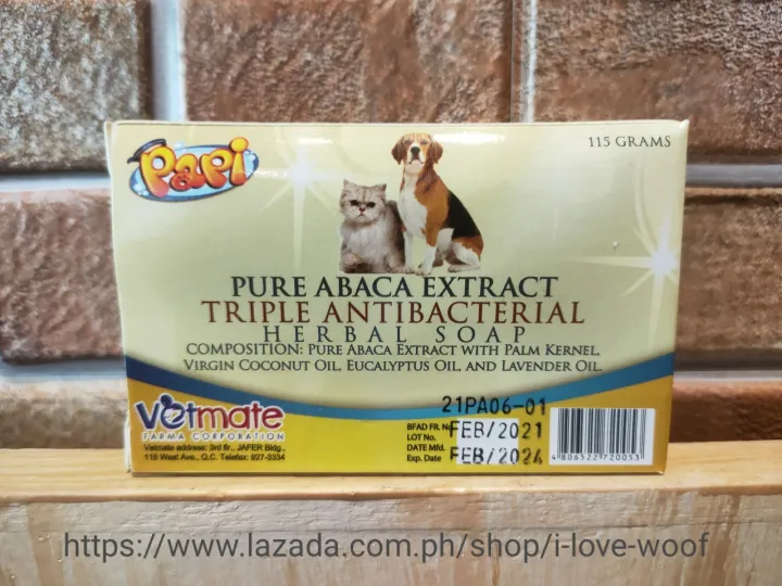 PAPI PURE ABACA EXTRACT TRIPLE ANTIBACTERIAL HERBAL SOAP | Anti Mange ...