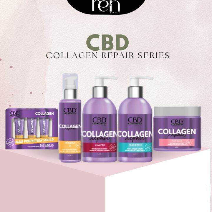 CBD Collagen Repair Series | Formulasi untuk memperbaiki rambut ...