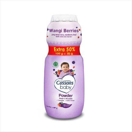 cussons baby powder 150gr fresh&nourish warna ungu | Lazada Indonesia