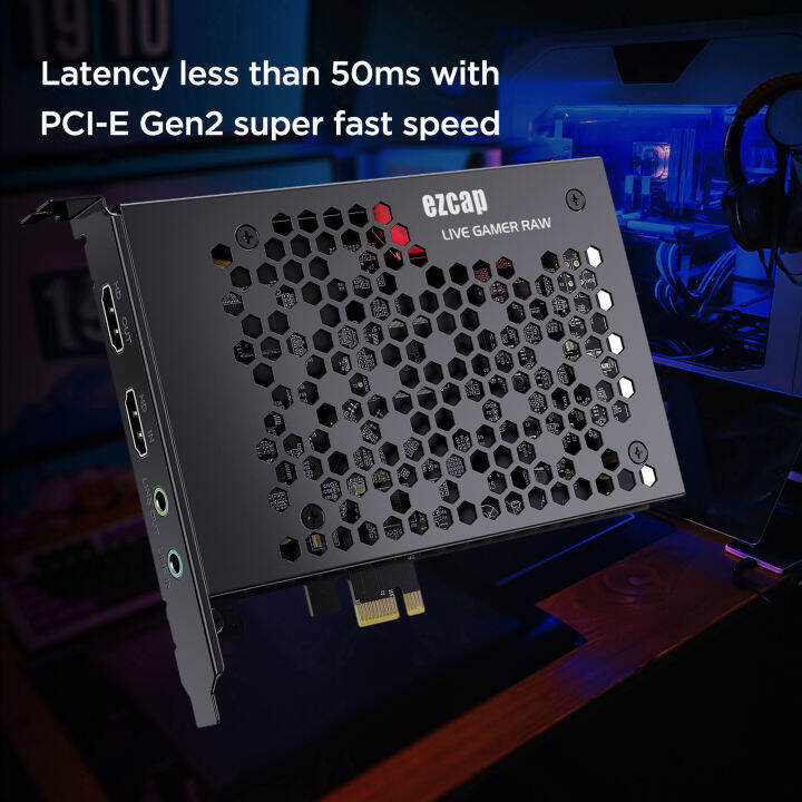 ezcap 324B Live Gamer PCI-E 4K 30fps 1080P Video Game Capture Card ...