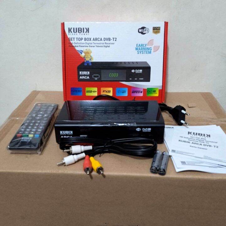STB TV Digital Set Top Box DVB T2 - Kubik Arca | Lazada Indonesia