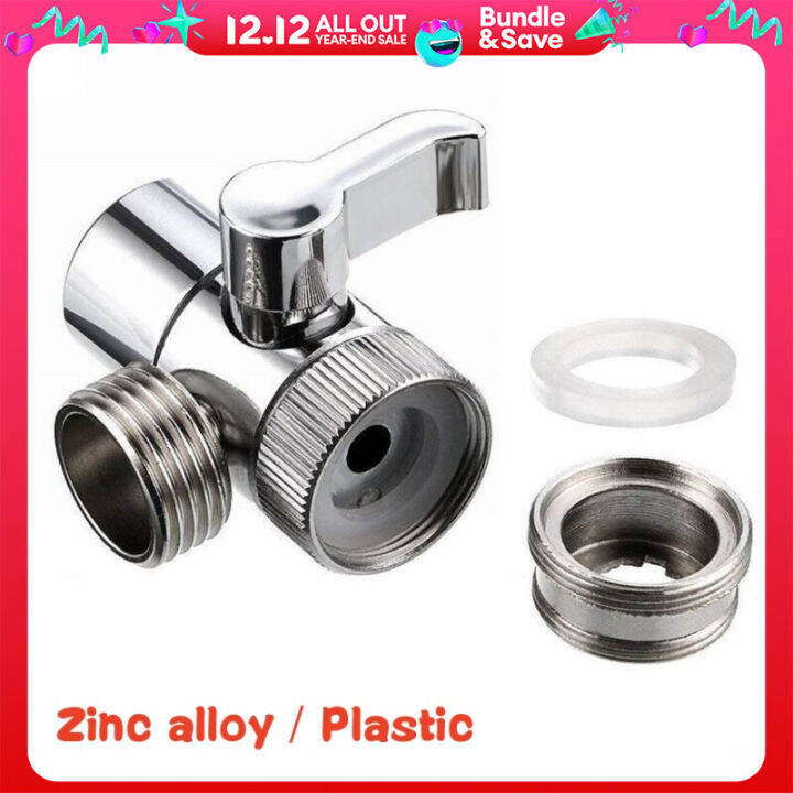 Zinc Alloy/Plastic Switch Faucet Adapter Kitchen Sink Splitter Diverter ...