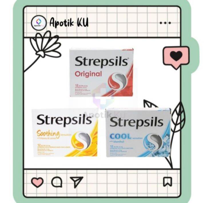 Strepsils permen pelega tenggorokan isi 12 | Lazada Indonesia