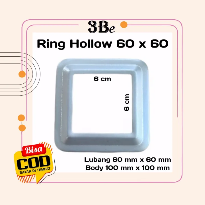 Ring tapak hollow 60x60 mm hollo 60 aksesoris hiasan ornamen pintu ...