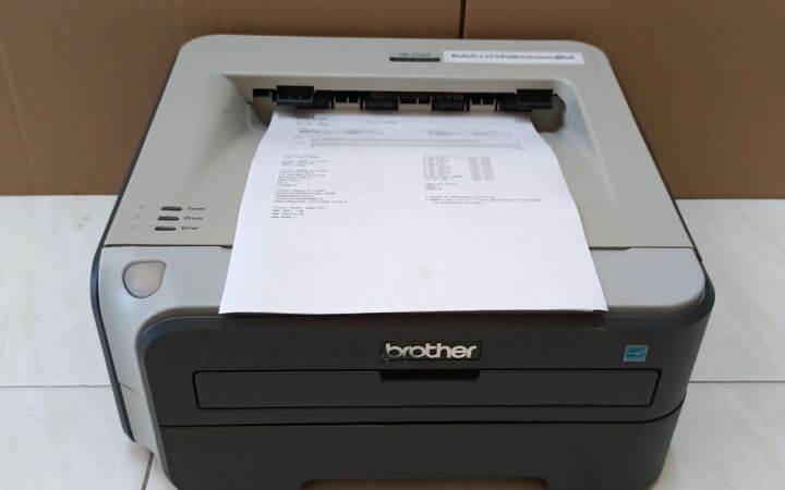 Brother HL-2140 Mono Laser ปริ้นเตอร์มือสองพร้อมใช้ พร้อมสายไฟ+หมึก+USB ...
