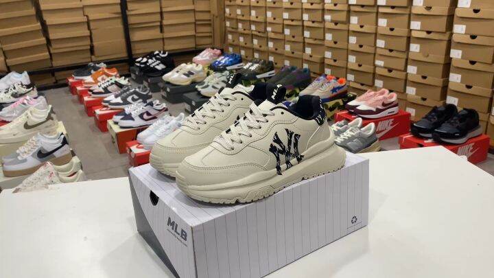 รองเท้าMLB Chunky Liner Basic - Monogram☑️ รองเท้าแฟชั่นผู้ชายและ ...