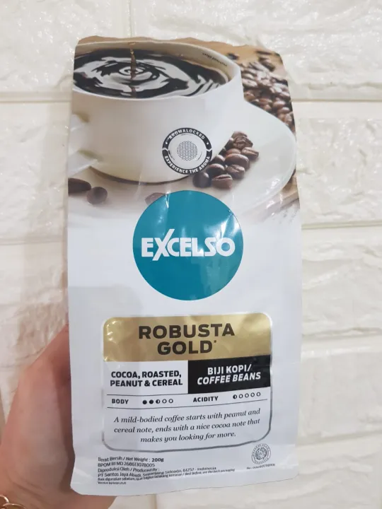 biji kopi excelso robusta gold 200g | Lazada Indonesia