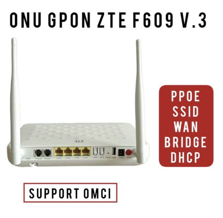 MODEM / ONU GPON ZTE F609 V.3 NEW | Lazada Indonesia