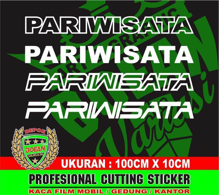 Cutting sticker pariwisata buat mobil bus bis | Lazada Indonesia