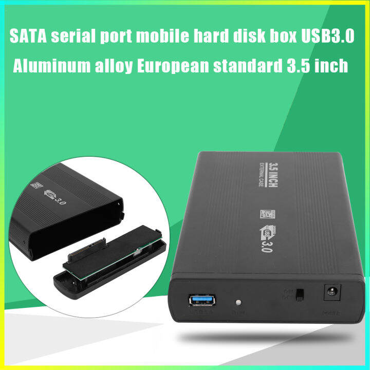 3.5 inch Hard Disk Drive Case SATA to USB3.0 Adapter External HDD ...