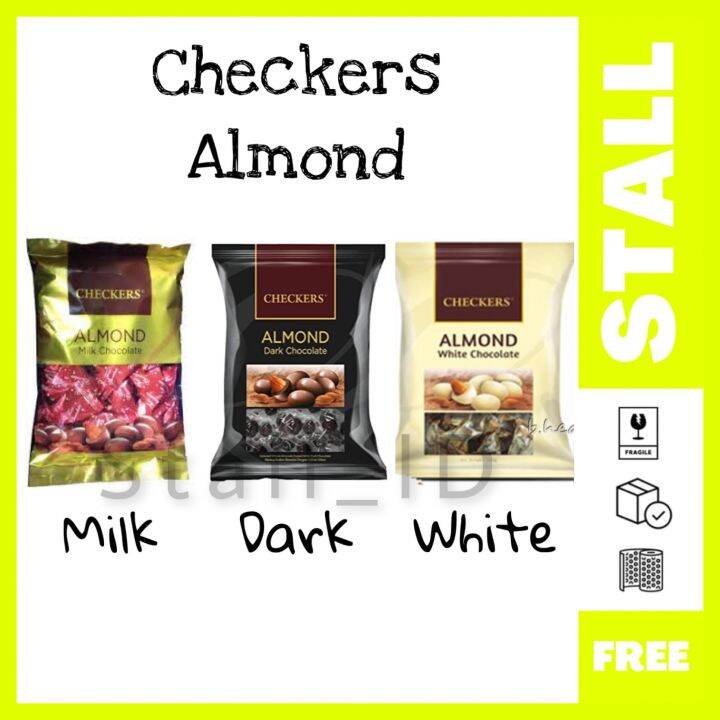 Coklat Checkers Almond Chocolate 150 gram | Lazada Indonesia