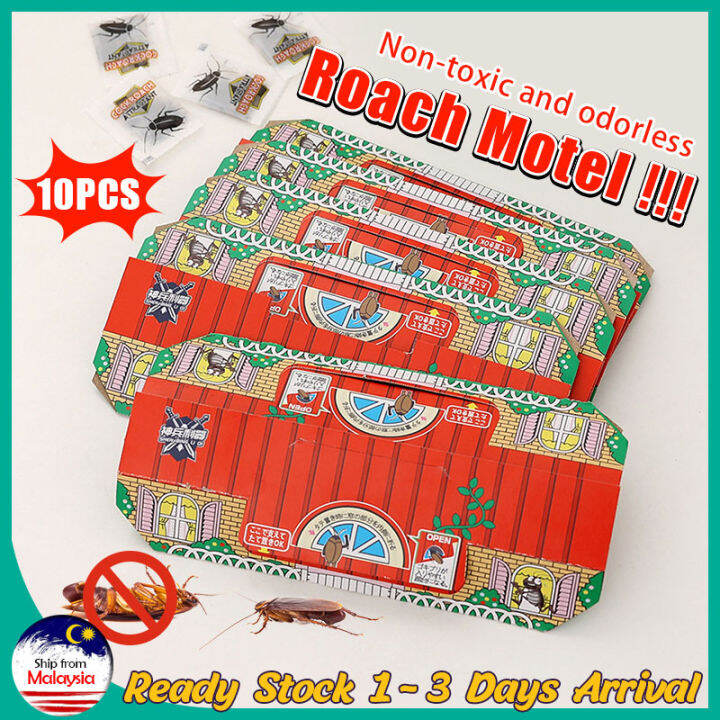 10PCS Cockroach & Lizard Trap Perangkap Lipas Pest Cockroach's Favorite ...