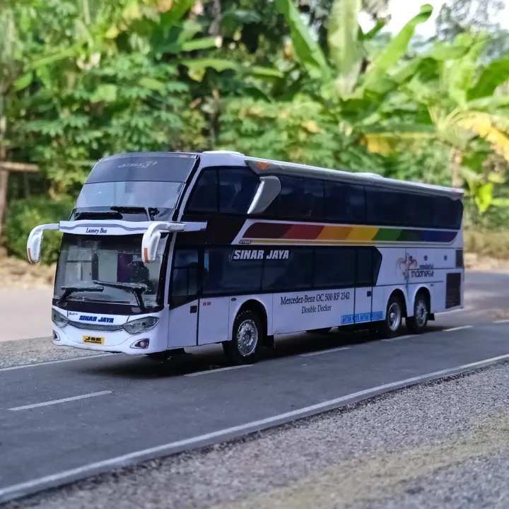 Miniatur bus Sinar Jaya body Jb3 Double decker | Lazada Indonesia