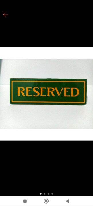 back to back reserved standee | Lazada PH