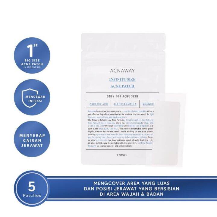 ACNAWAY Infinity Size Acne Patch Salicylic Acid + Centella Asiatica ...