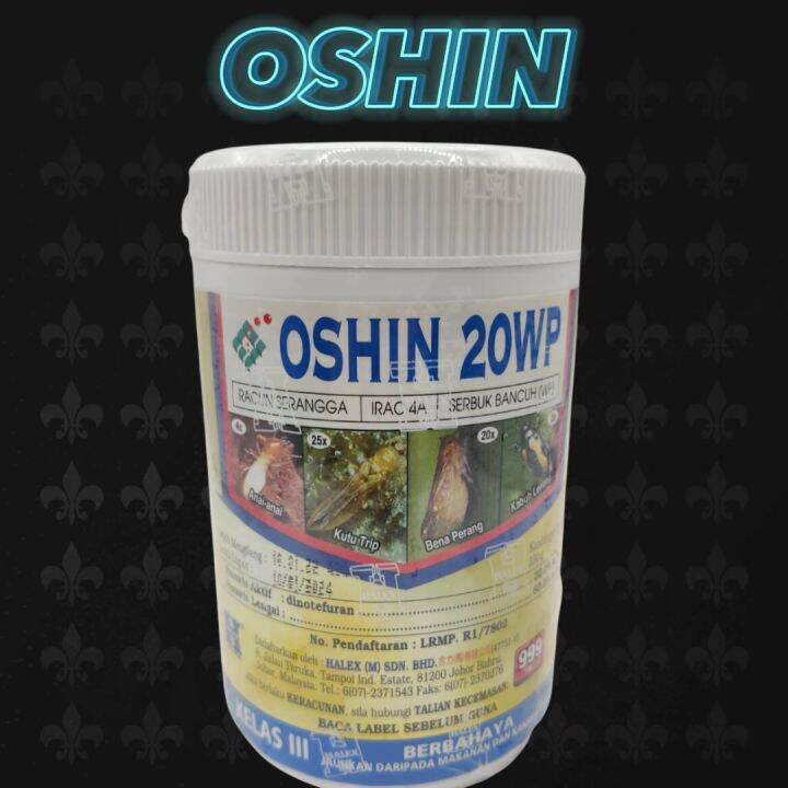 Oshin 20WP 250g Racun Perosak Membunuh 20 Jenis Serangga Thrips Whitefly Leafminer Aphid ...
