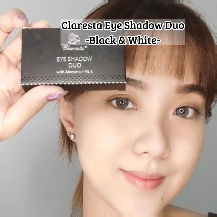 Claresta Eye Shadow Duo Black And White | Lazada Indonesia
