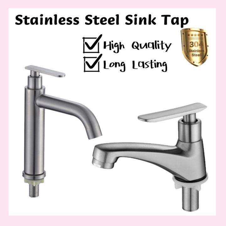 Stainless Steel Basin Tap Sink Tap Bathroom Faucet | Lazada