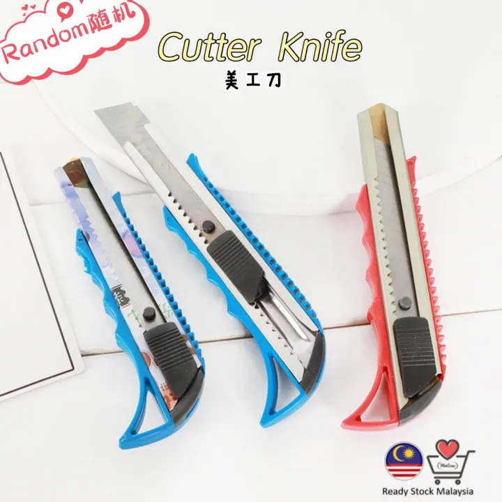 Ready Stock🔥18MM Cutter Knife for Art Craft Stationery Blade pisau ...