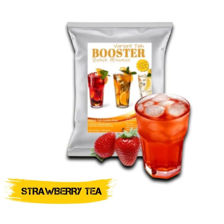 bubuk minuman teh rasa strawberry 1kg | Lazada Indonesia