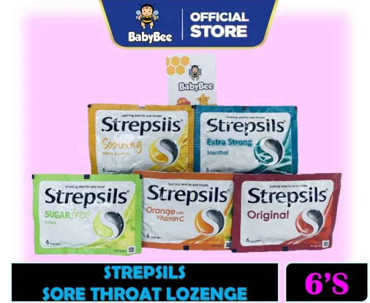 Strepsils Sore Throat Lozenges (6 Iozengs/Pack) Original Orange ...