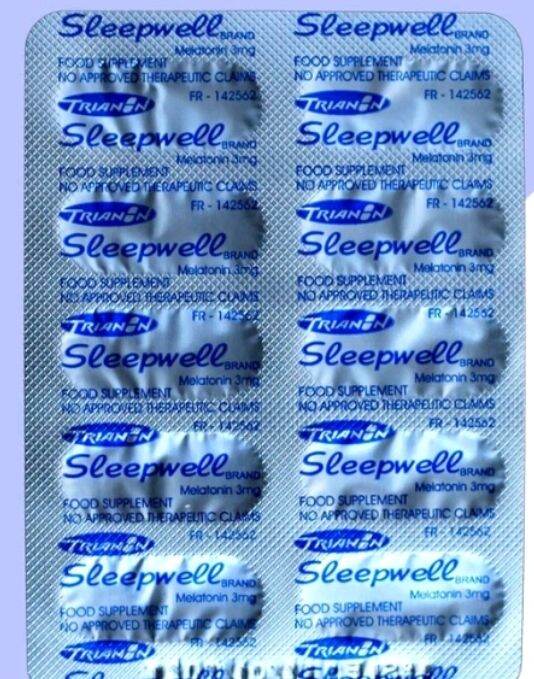 Sleepwell, 3mg Pure Melatonin, Sleep Aid and Immune System Supplement ...
