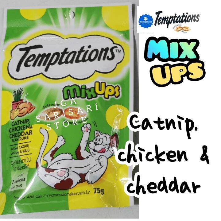 Temptations Mixup Catnip Chicken And Cheddar 75g Lazada Ph