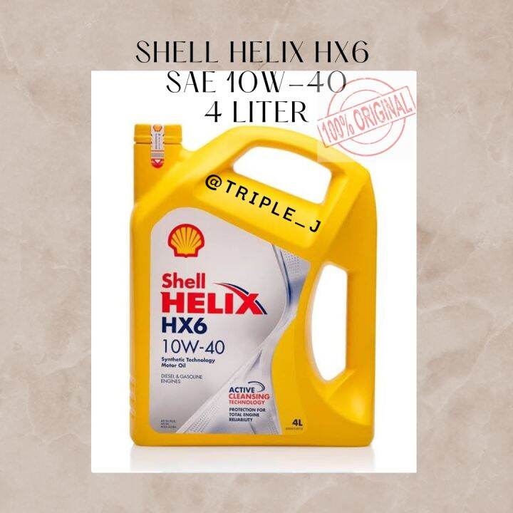 Shell Helix HX 6 sae 10W-40 4Liter | Lazada Indonesia