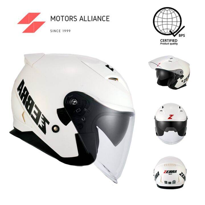 Motors Alliance Zebra Ym-902 Plain Double mirror cross-country Men ...