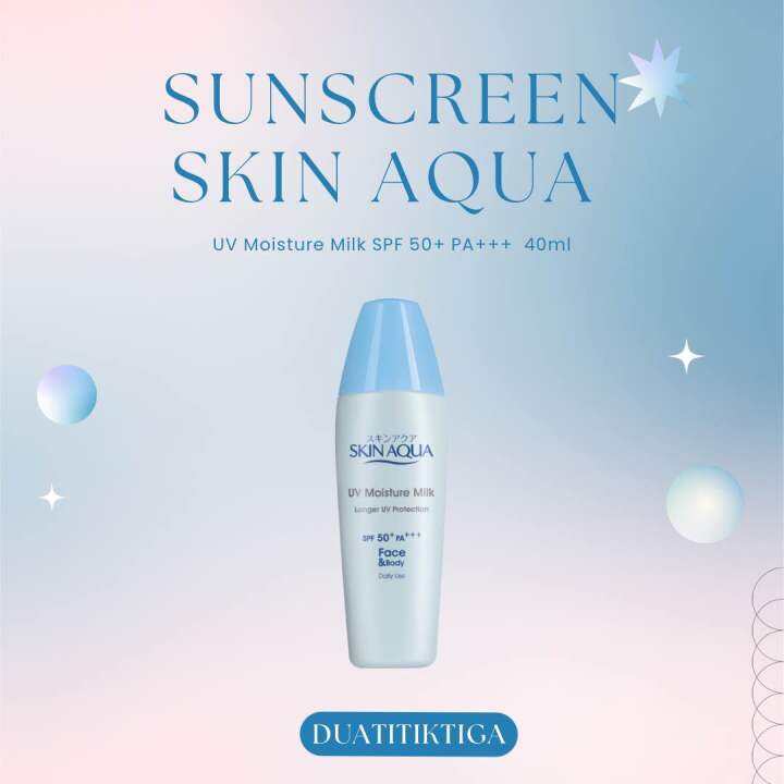 (BIRU) Skin Aqua Sunscreen UV Moisture Milk SPF 50+ PA+++ 40ml | Lazada ...