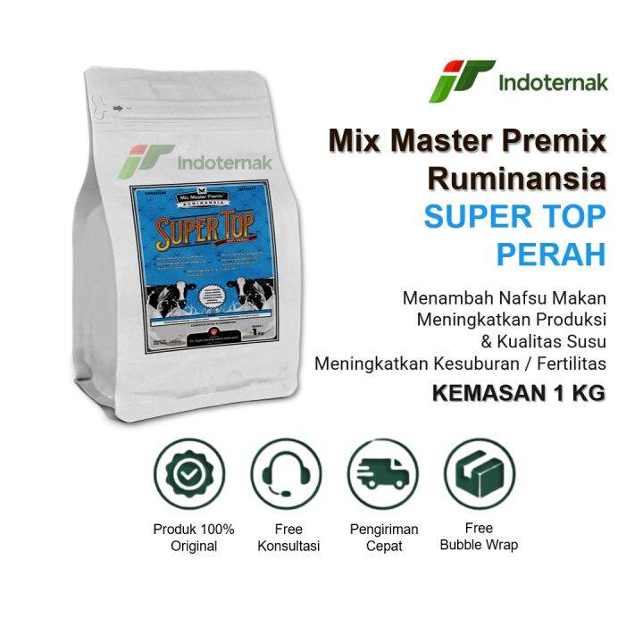 Mix Master Premix Super Top Sapi Perah - Suplemen Pakan Untuk Sapi Perah | Lazada Indonesia