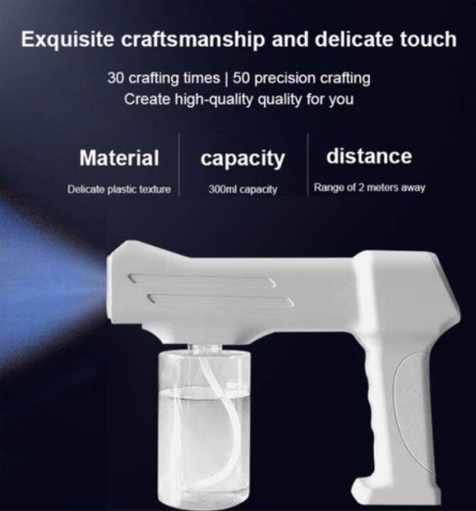 Nano Spray Gun - Portable Nano Atomizer T05 Sinar UV Ultraviolet USB ...