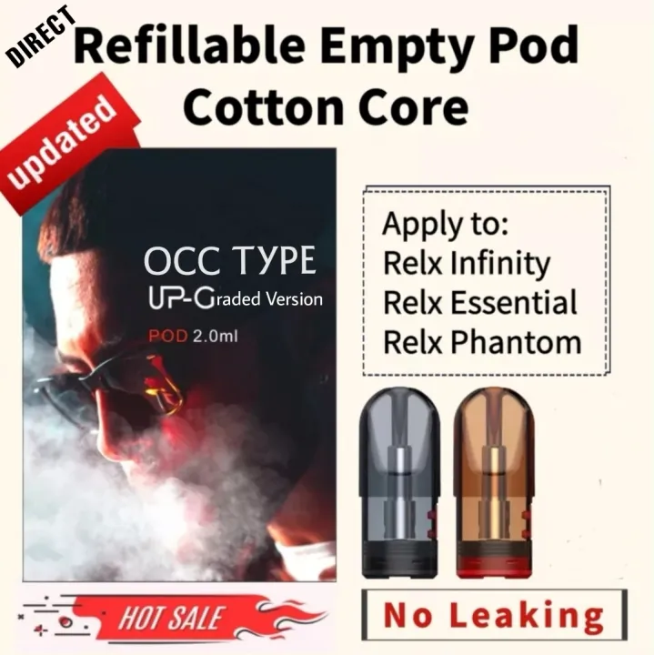 OCC Coil Refillable Pod for Relx Infinity, Phantom and Essential Device ...