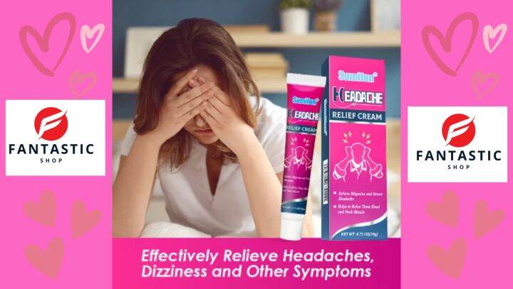 HEADACHE RELIEF CREAM 100% effective headache migraine relief stress ...