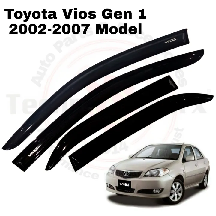 Toyota VIOS GEN 1 Robin Window Visor High Quality Flexible 2002 2003 ...