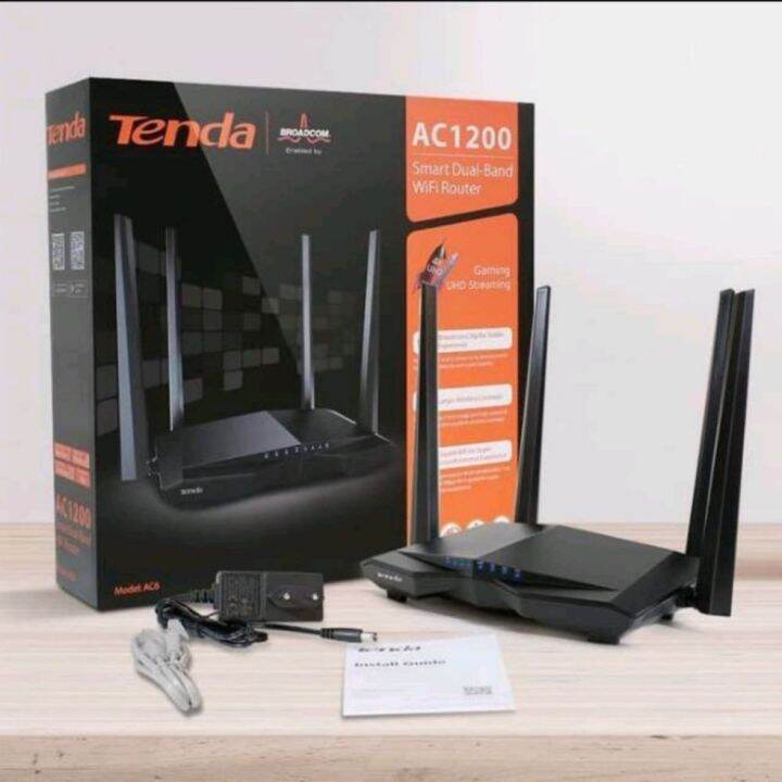 TENDA AC6 - AC1200 Smart Dual-Band WiFI Router | Lazada Indonesia